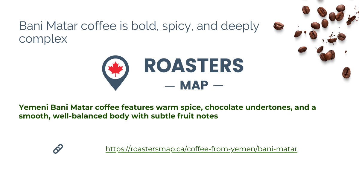 Heritage-Rich Coffee from Bani Matar| Roasters Map