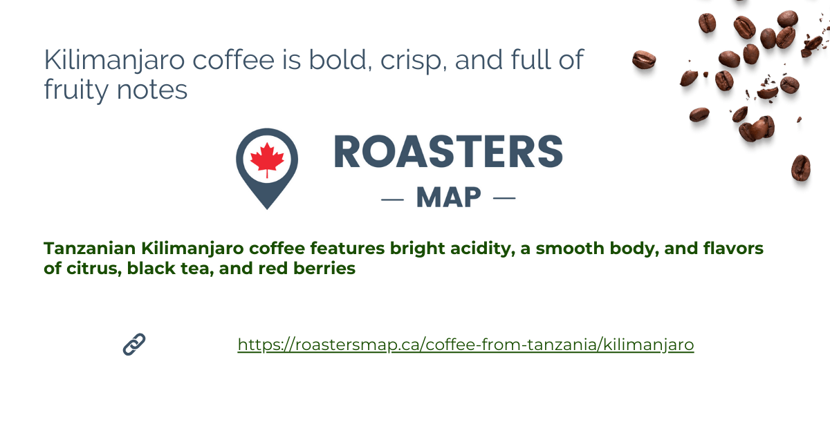 Coffee From Kilimanjaro – Tanzania’s Finest Beans | Roasters Map