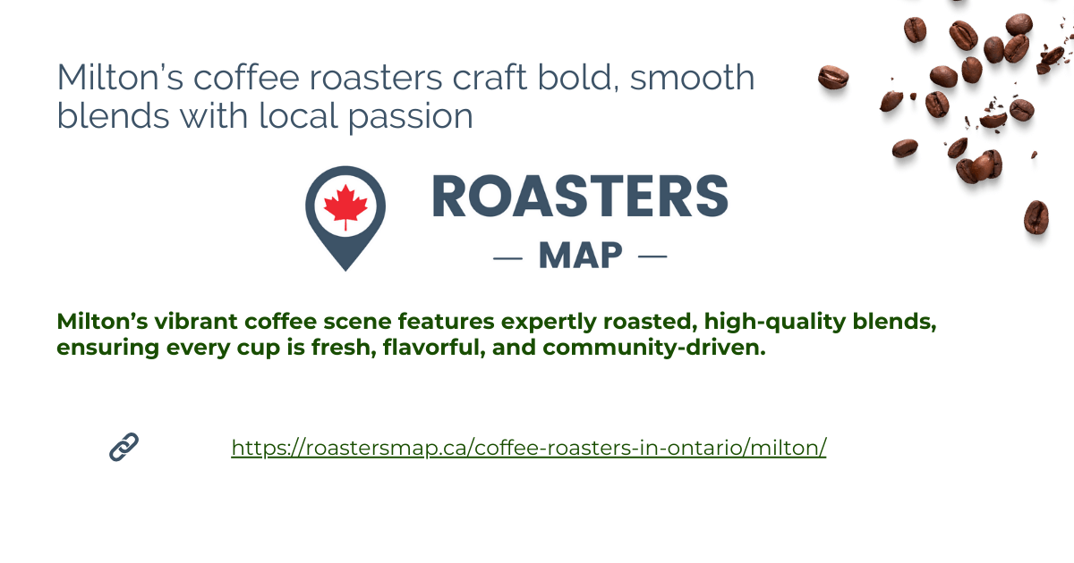 Best Coffee Roasters in Milton, Ontario | Roasters Map